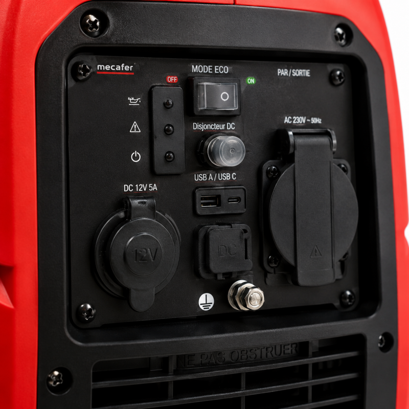 Mecafer - Groupe Electrogene Inverter Portable 1080W Silencieux 93 dB ...